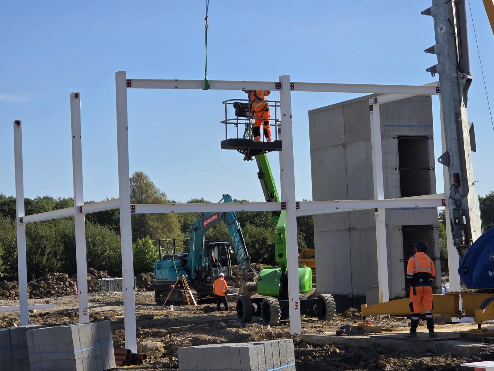 Steelwork Installation Project – Bicester - Jones Site Services