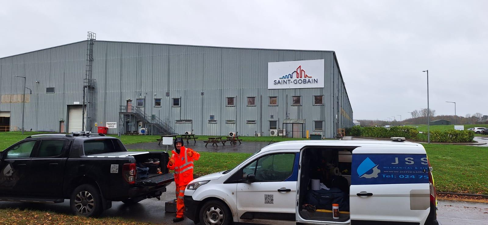 Pumping Station Emergency Repair for Saint-Gobain - Jones Site Services